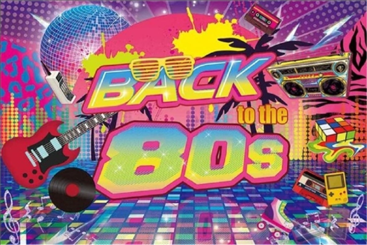 80s Theme Photography Backdrop Hip Hop Graffiti Back To 80's Party ...