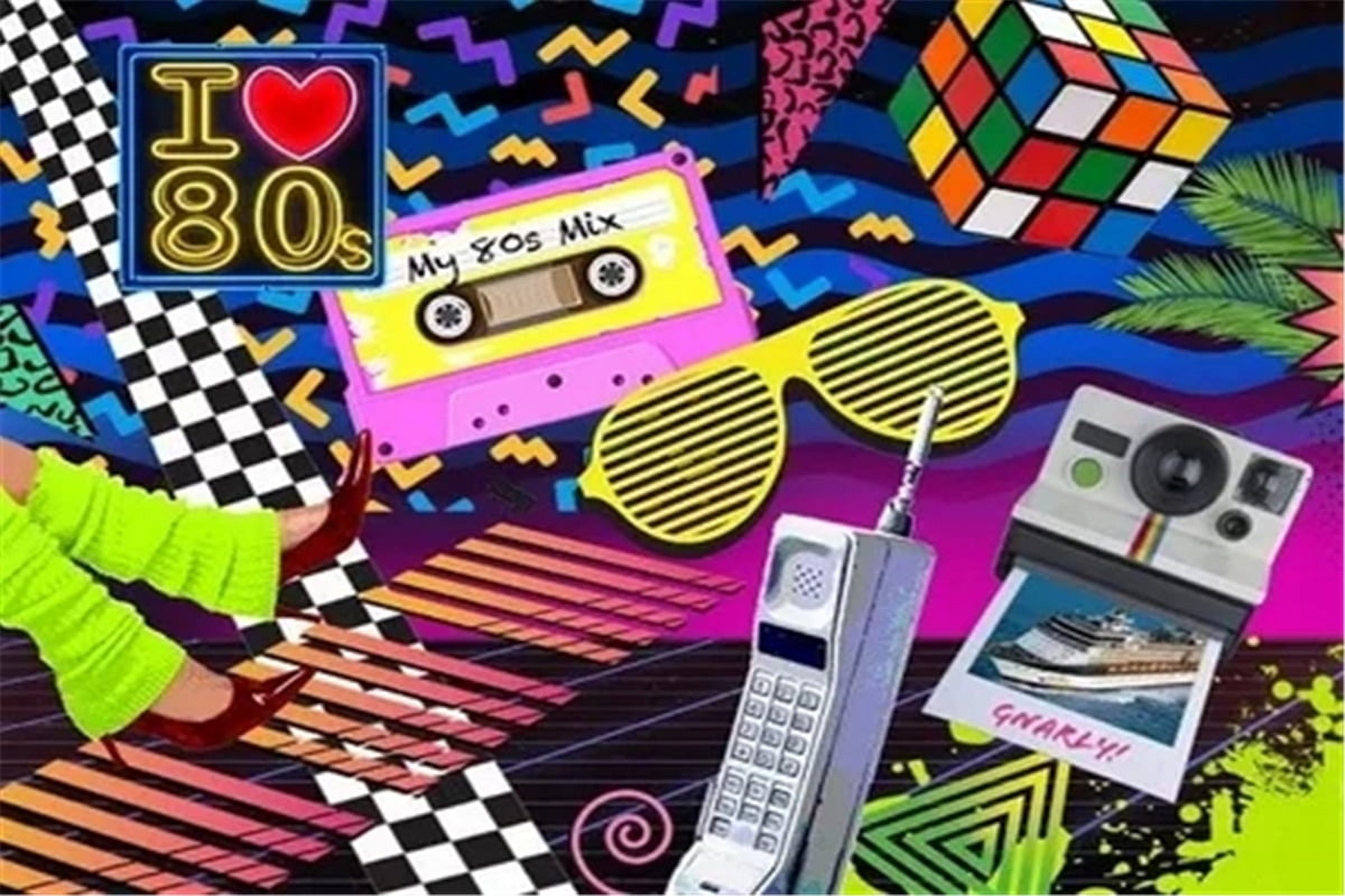 80s Theme Photography Backdrop Hip Hop Graffiti Back To 80's Party ...