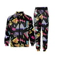 80s Track Suit Retro,90s Men's Tracksuits Outfit 2 Pieces Jacket and ...