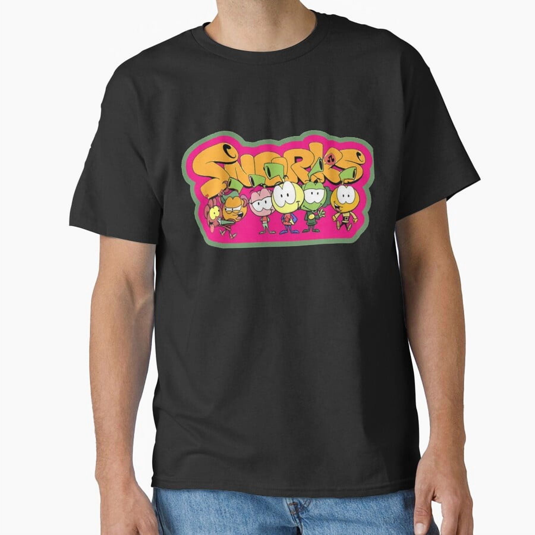 80s Undersea Cartoon Parody Gift with Retro Cute Creatures Unisex T ...