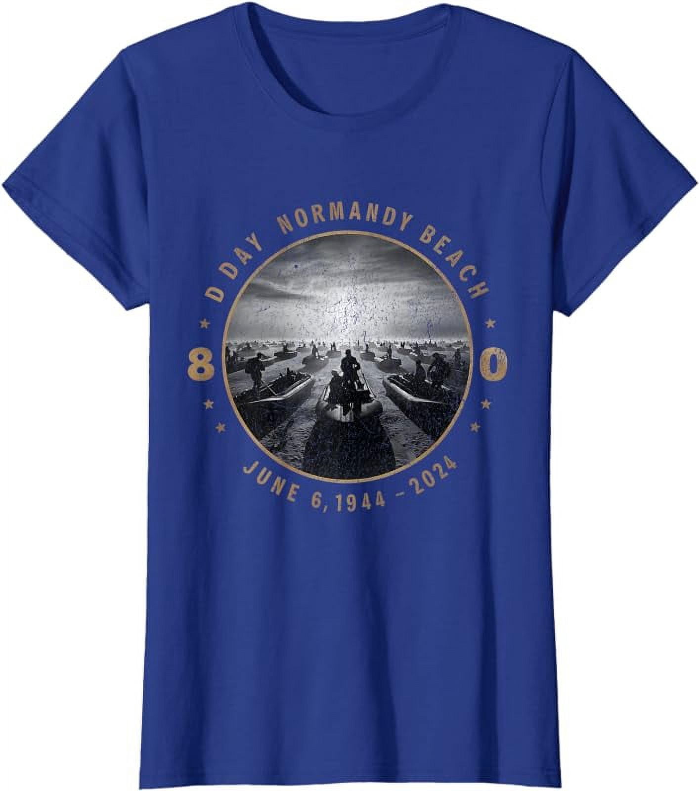 80th Anniversary D-Day D Day Invasion Military History T-Shirt ...