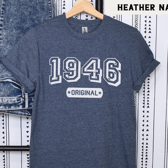 80th Birthday Gift 1946 Birthday Unisex Shirt for Dad Sports Lovers ...