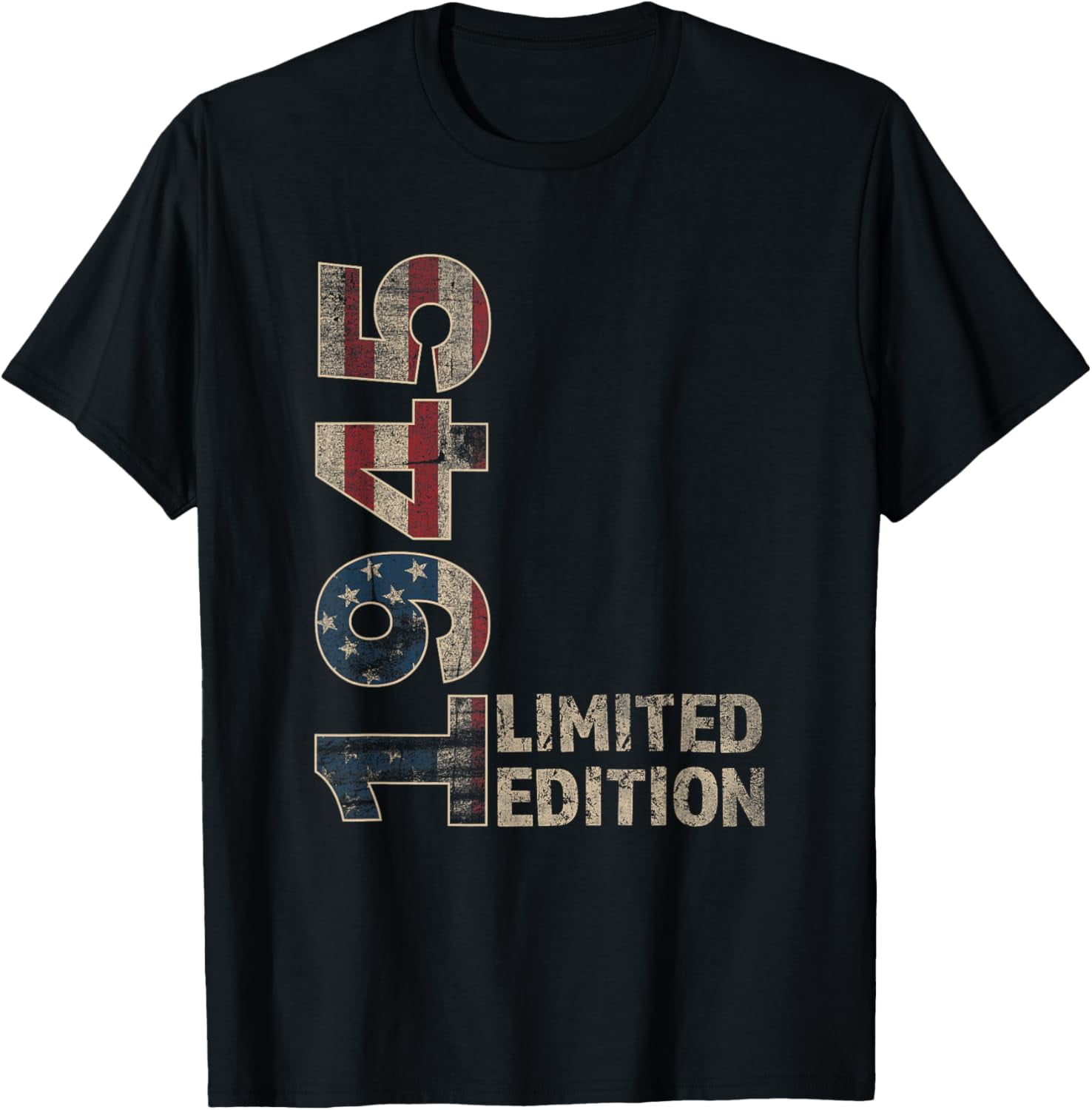 80th Birthday Gift men Vintage born 1945 turning 80 Year Old T-Shirt ...