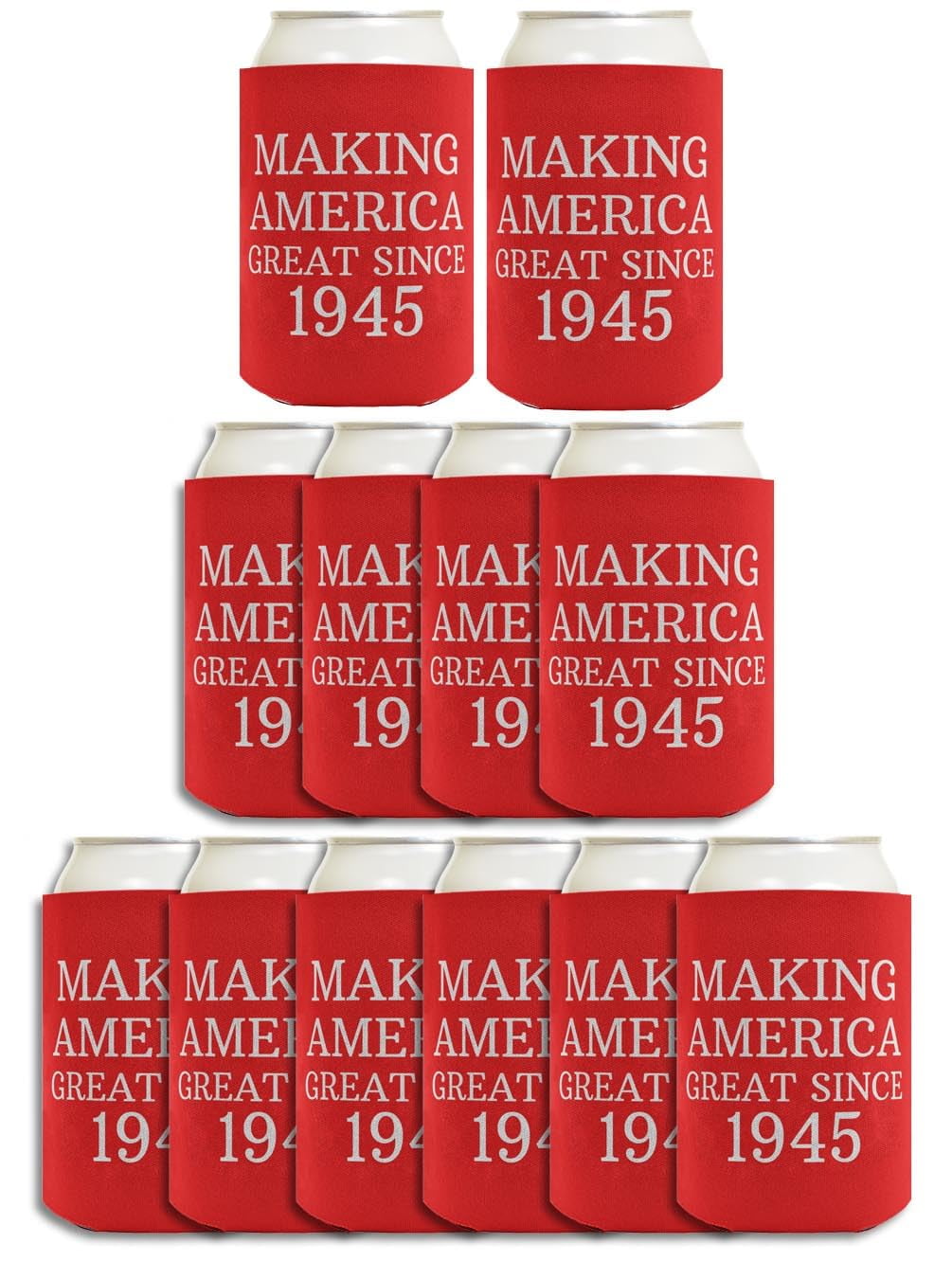 80th Birthday Party Coolers Making America Great Since 1945 12-Pack Can ...