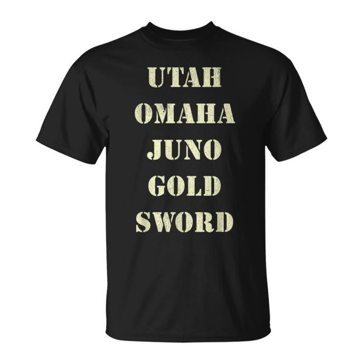 80th D-Day Anniversary Beaches Commemorative T-Shirt – World War II ...