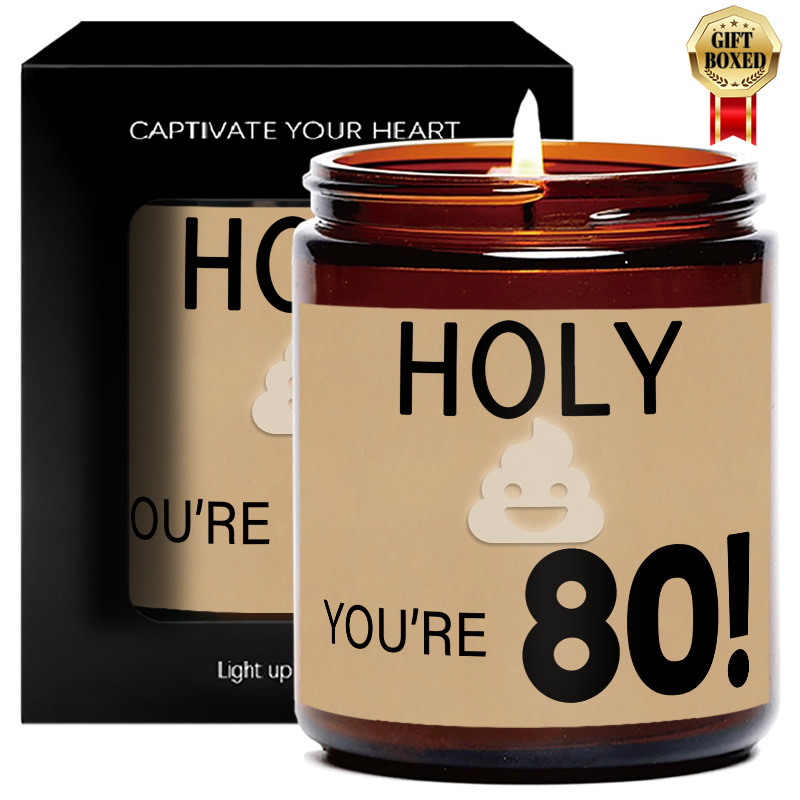 Birthday candles,Lavender Scented Candles,80th Gag Birthday Gifts for ...