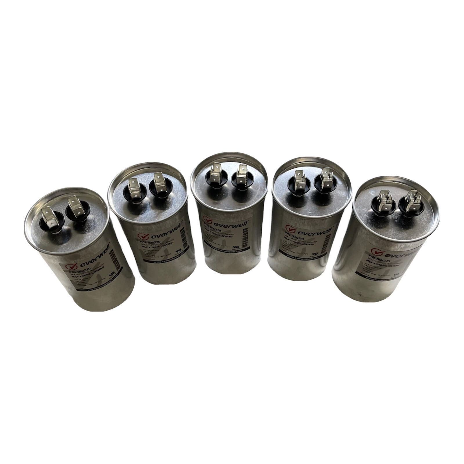 80uf x 370 VAC MULTI-PURPOSE RUN CAPACITOR, 50/60Hz ±5 % OF TOLERANCE 5 ...