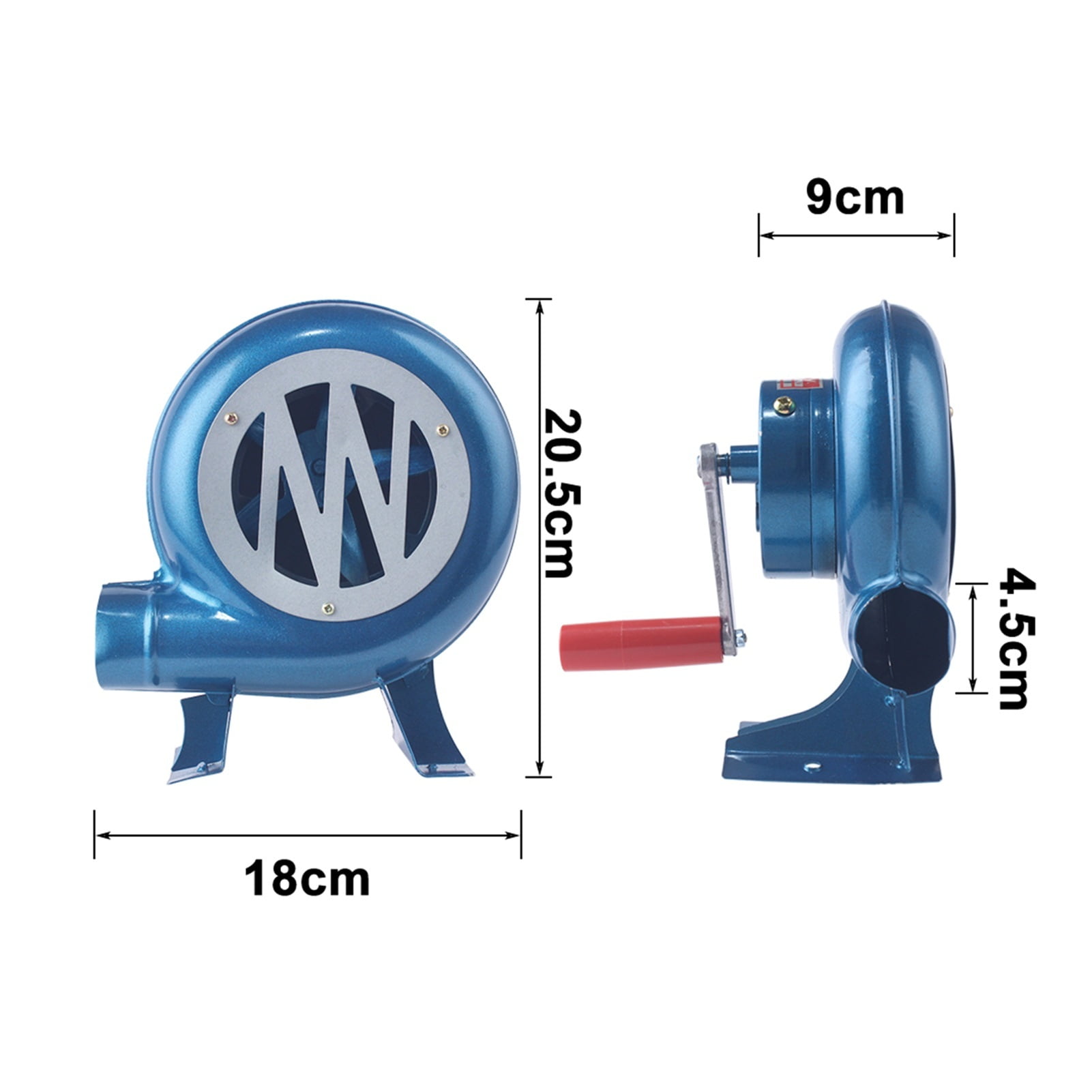 80w metal Industrial Outdoor Barbecue Iron Gear Hand Crank Blower Hand ...