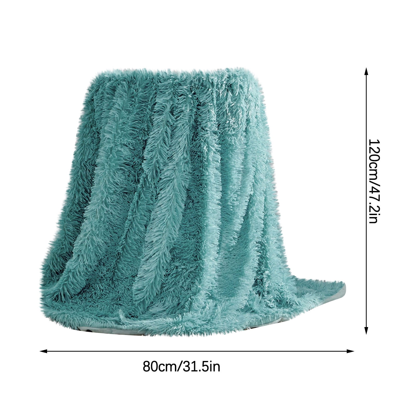 80x120cm Solid Color Sofa Bed Throw Blanket, Cozy Cover for Couch Tail ...