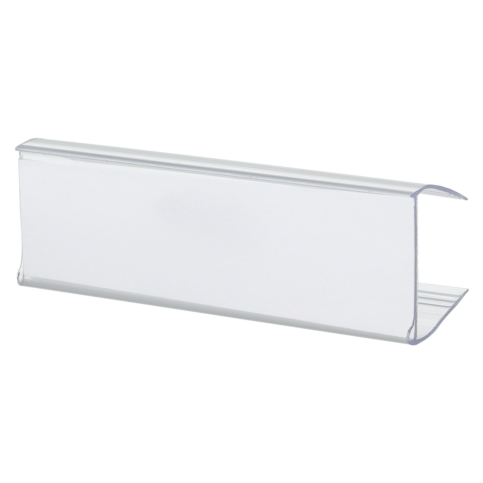 80x27mm Shelf Label Holder Plastic Clear Shelf Label Holder Fit 20-25mm ...