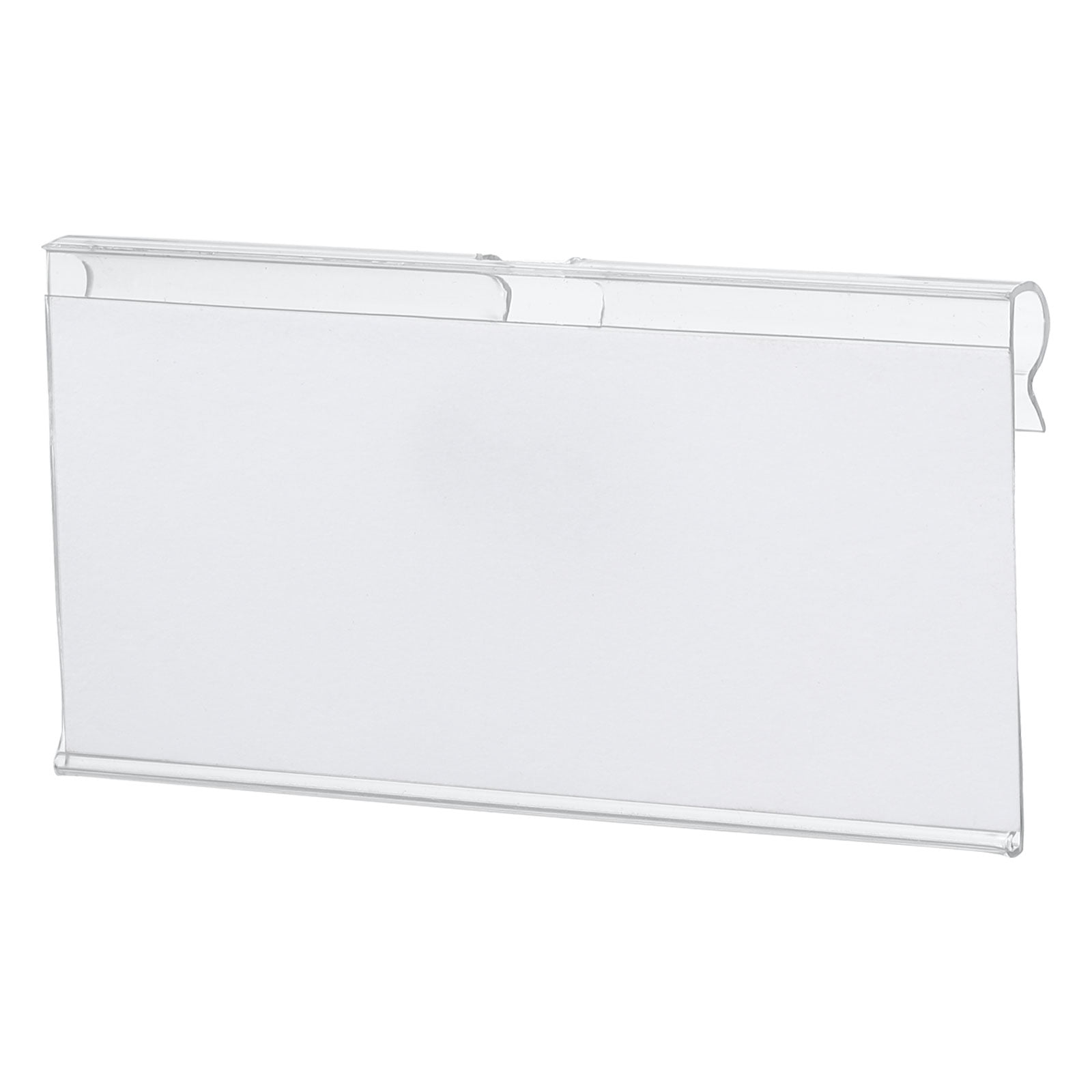 80x40mm PVC Plastic Label Holders with Labels Clear Shelf Label Holders ...