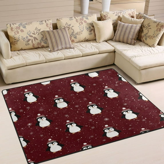 80x58in Area Rug Machine Washable Floor Mats Skid-Resistant Backing ...