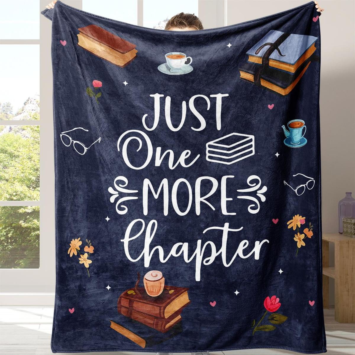 [80x60inch] Book & Letter Pattern Inspirational Blanket, 1 Count Soft ...