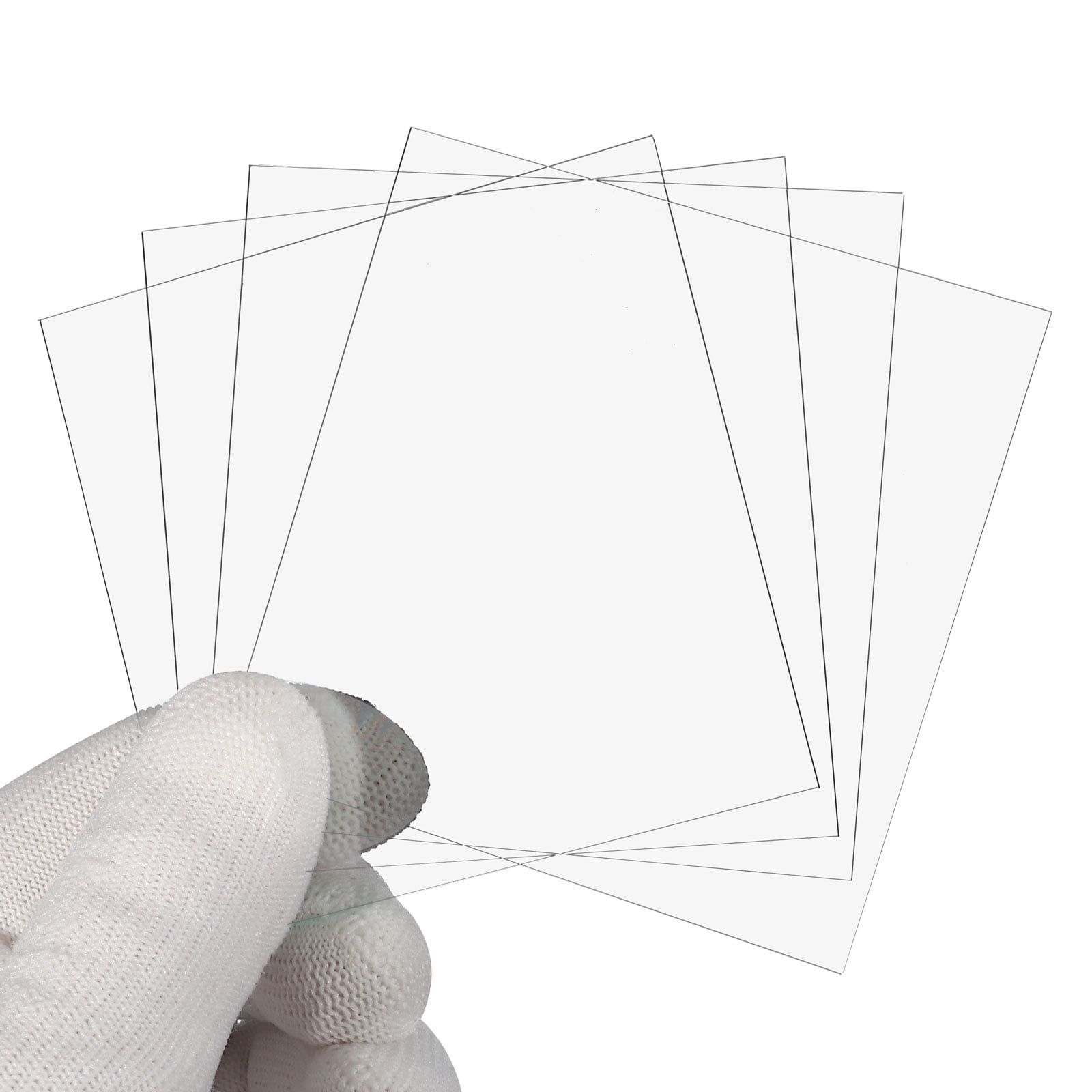 80x80mm Glass Streak Plate, 4pcs Lab Thin Layer Chromatography Plates ...