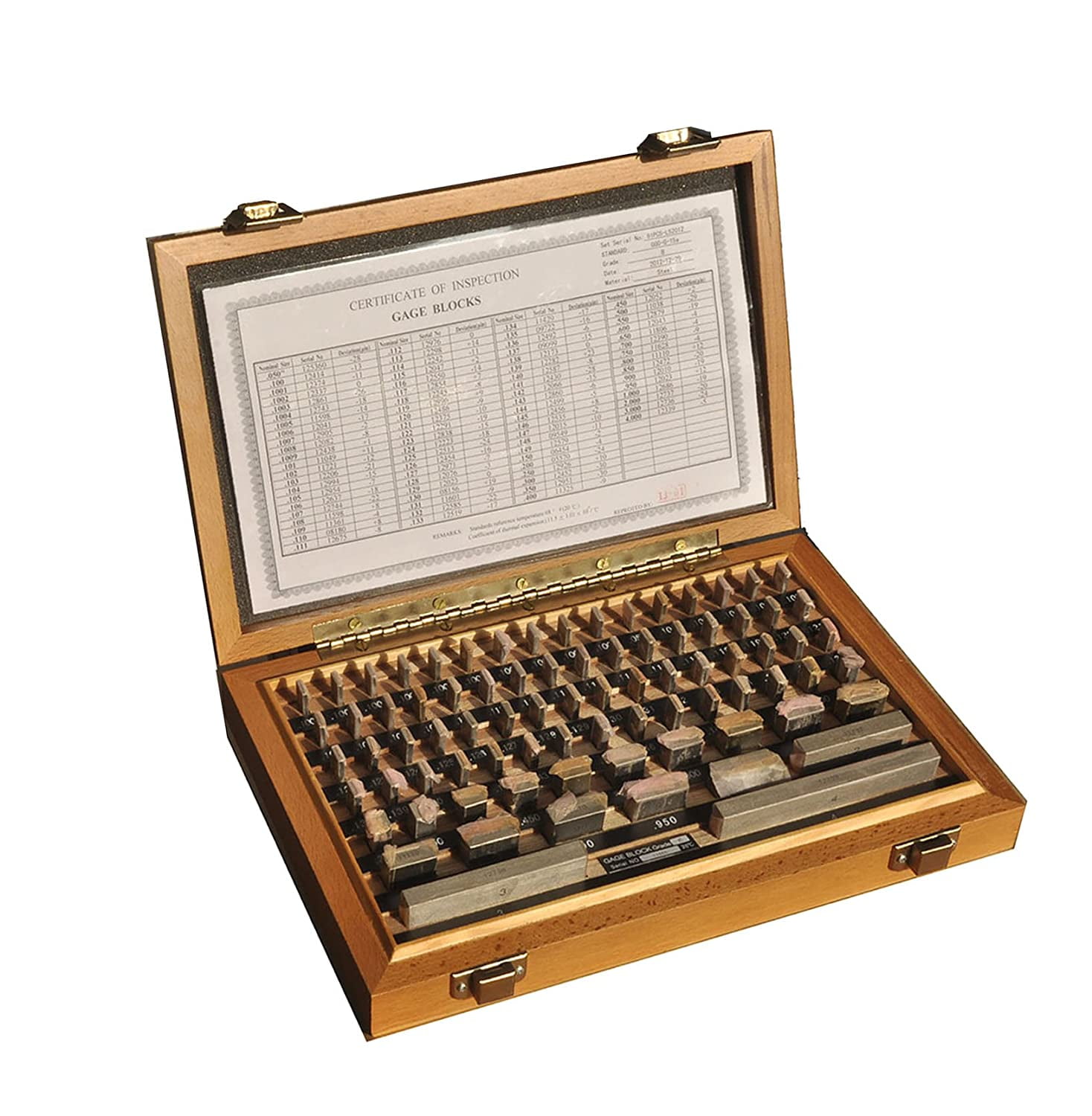 81 Pc Rectangular Steel Gage Block Set Grade B Space Block Harden ...