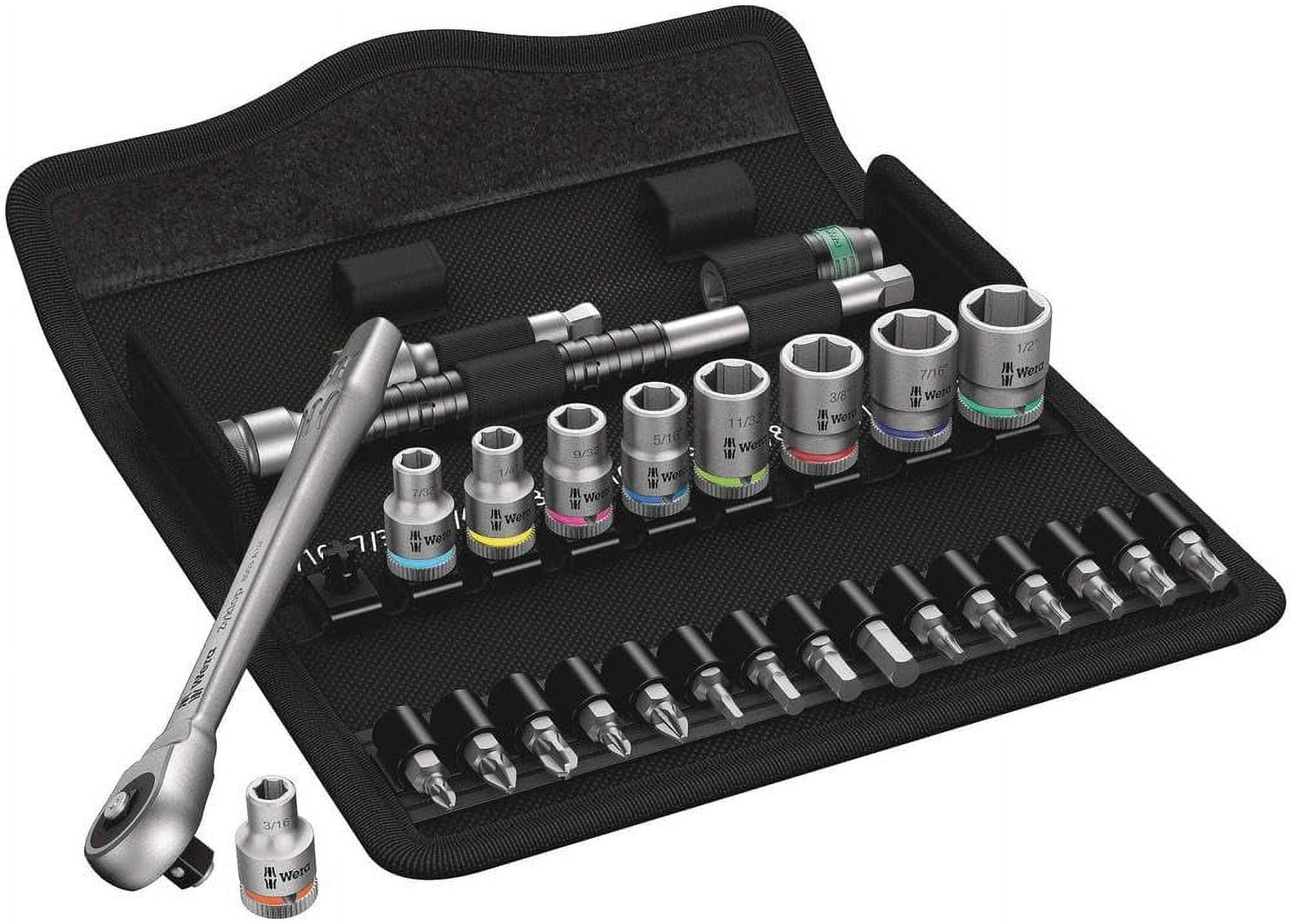 8100 SA 10 Metal Ratchet Set Imperial 1/4 28 PC Square C42 - Walmart.com