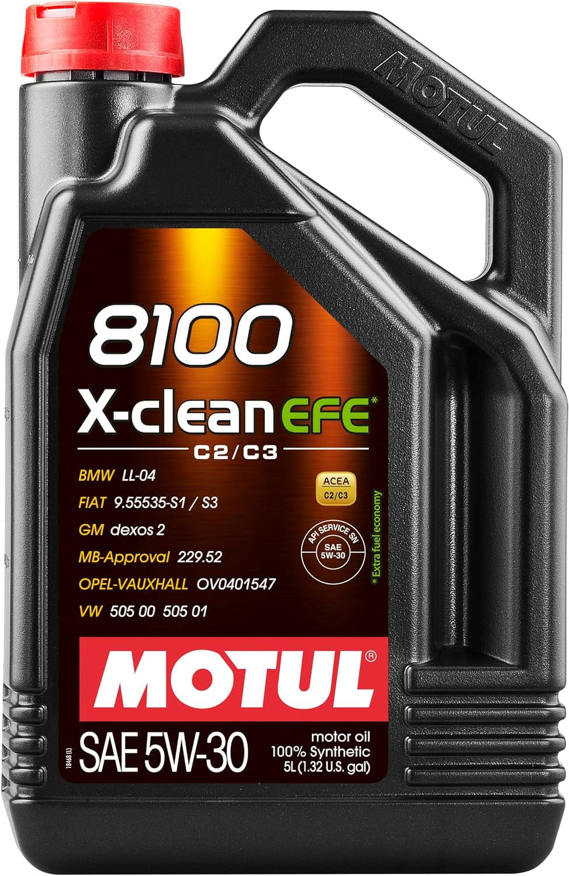 8100 X-clean EFE 5W-30 Full Synthetic Motor Oil | Fuel Economy Formula ...