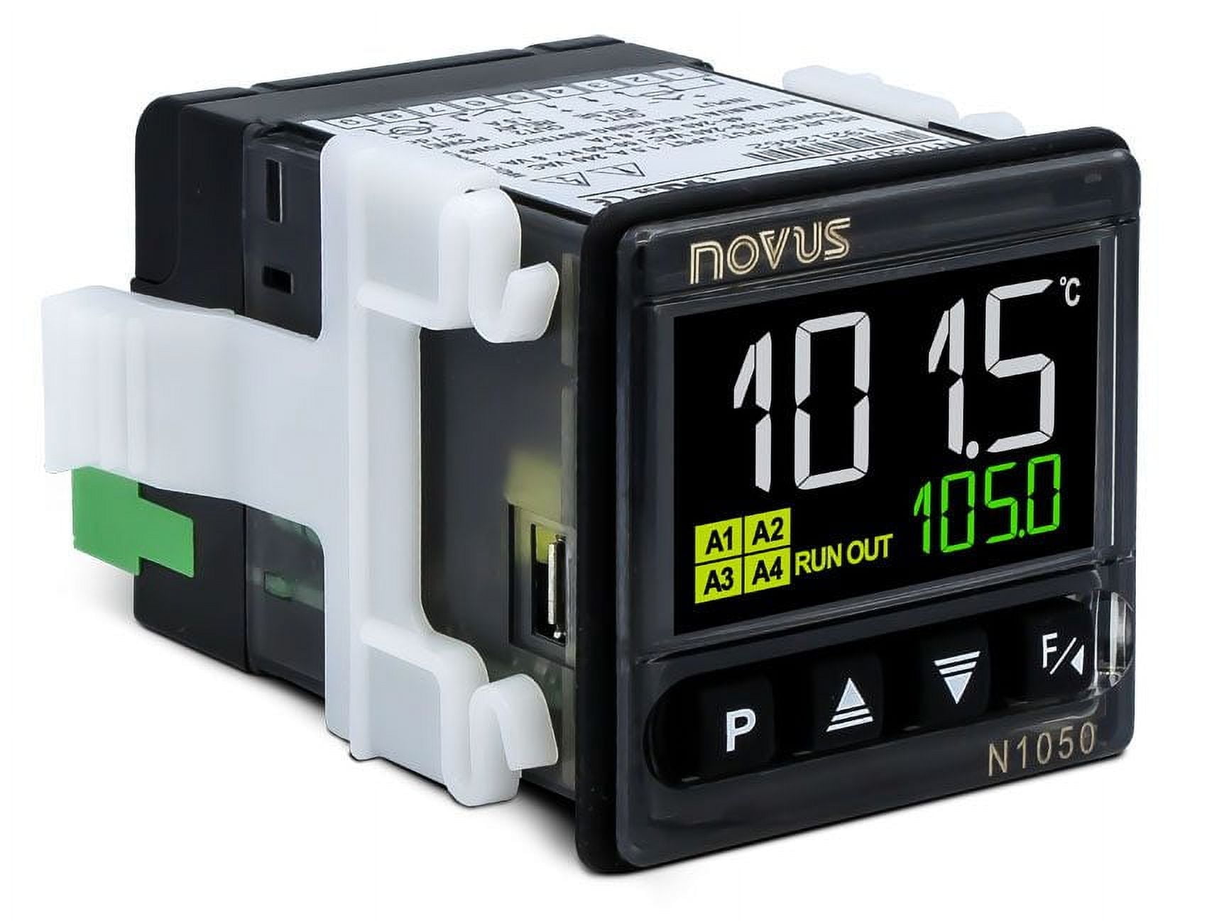 8105000040 NOVUS N1050-PR LCD temperature controller w/ timer, USB, 24V ...