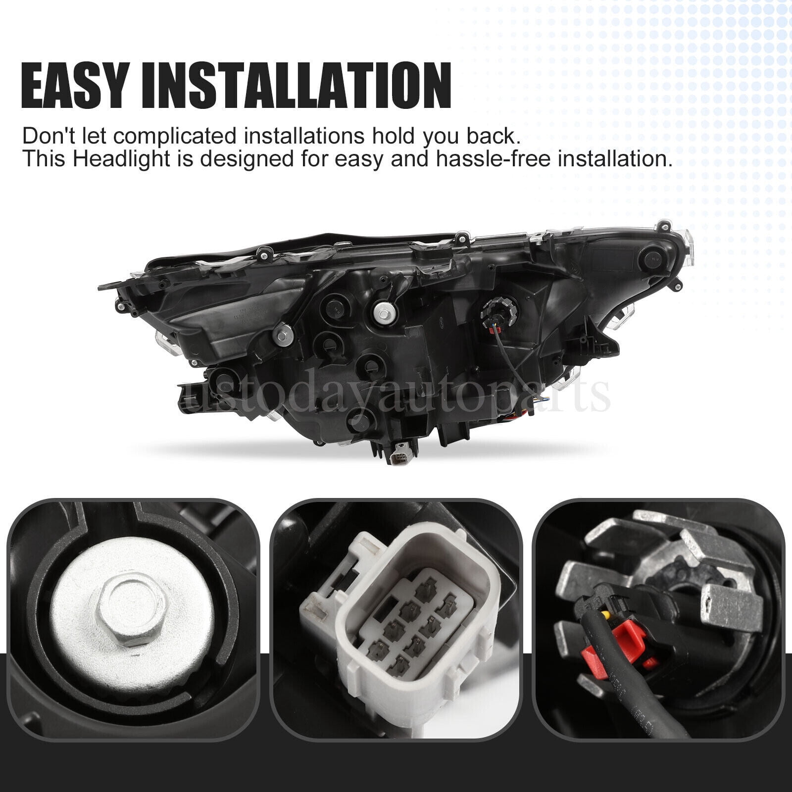 811500R360 For 2022 2023 2024 Toyota RAV4 Left Headlight W/LED Type ...