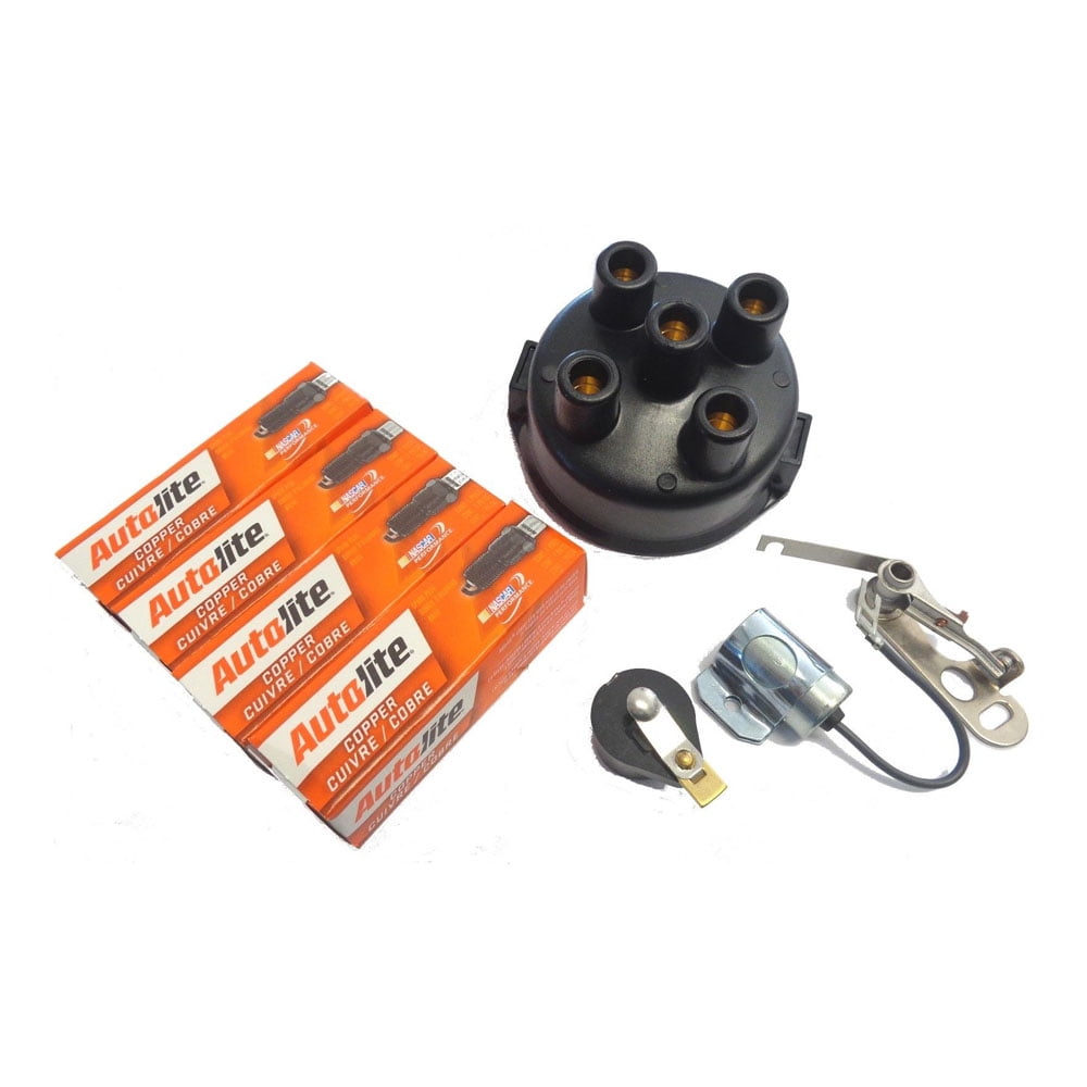 811735 Ignition Tune-Up w/ Spark Plugs & Distributor Cap Fits John ...