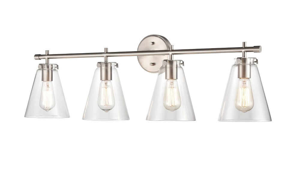 Aliza 4 - Light Brushed Nickel/Silver Wall Sconce - Walmart.com