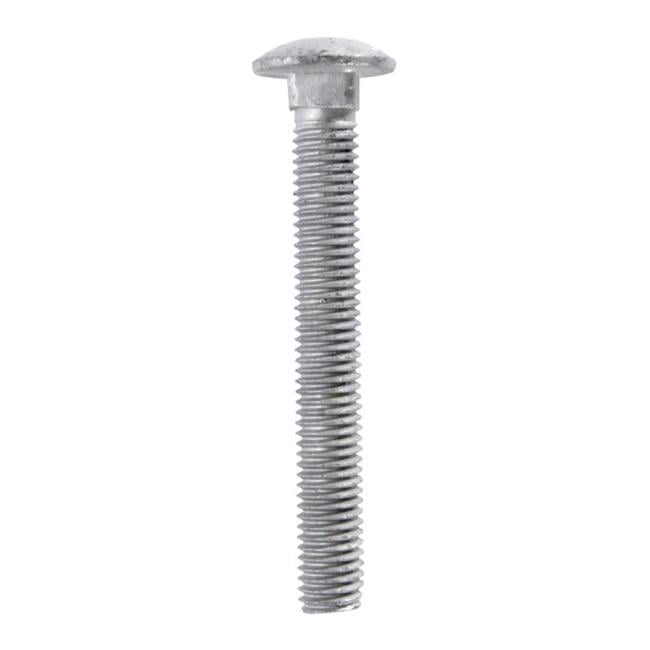 812620 0.5 x 4 in. Hot Dipped Galvanized Carriage Screw Bolt - Walmart.com