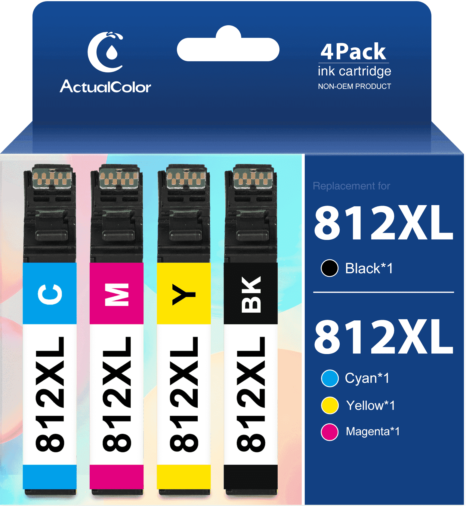 812XL 812 Ink Cartridges for Epson 812XL Printer Ink for Workforce Pro ...