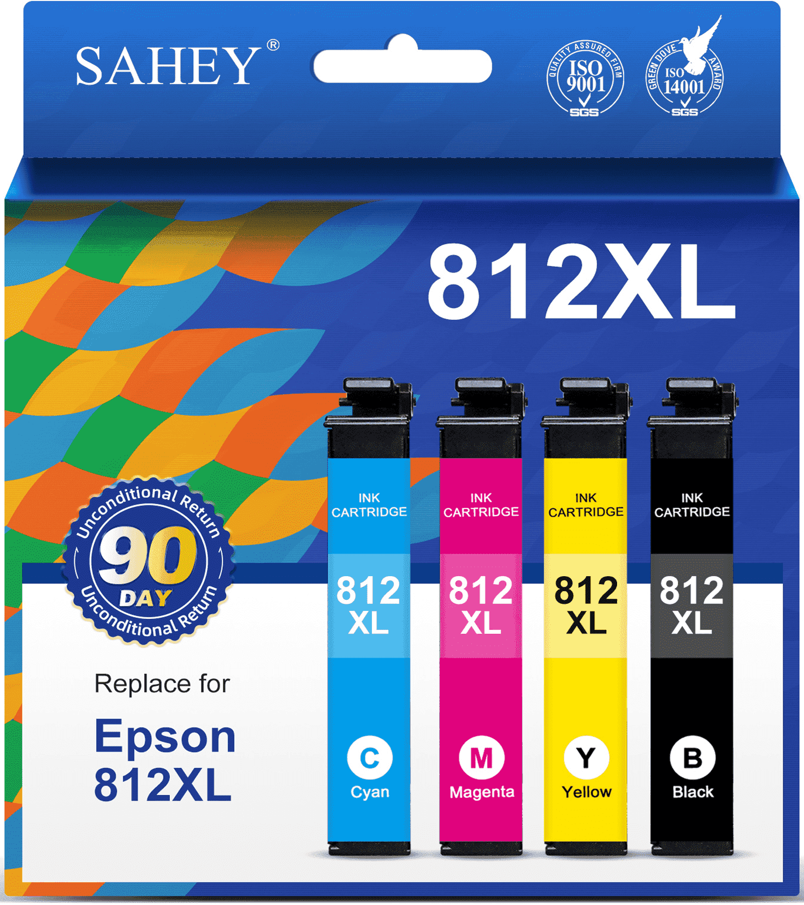 Sahey 812XL Ink Cartridges, Compatible for Epson WF-7820 WF-7840 EC ...