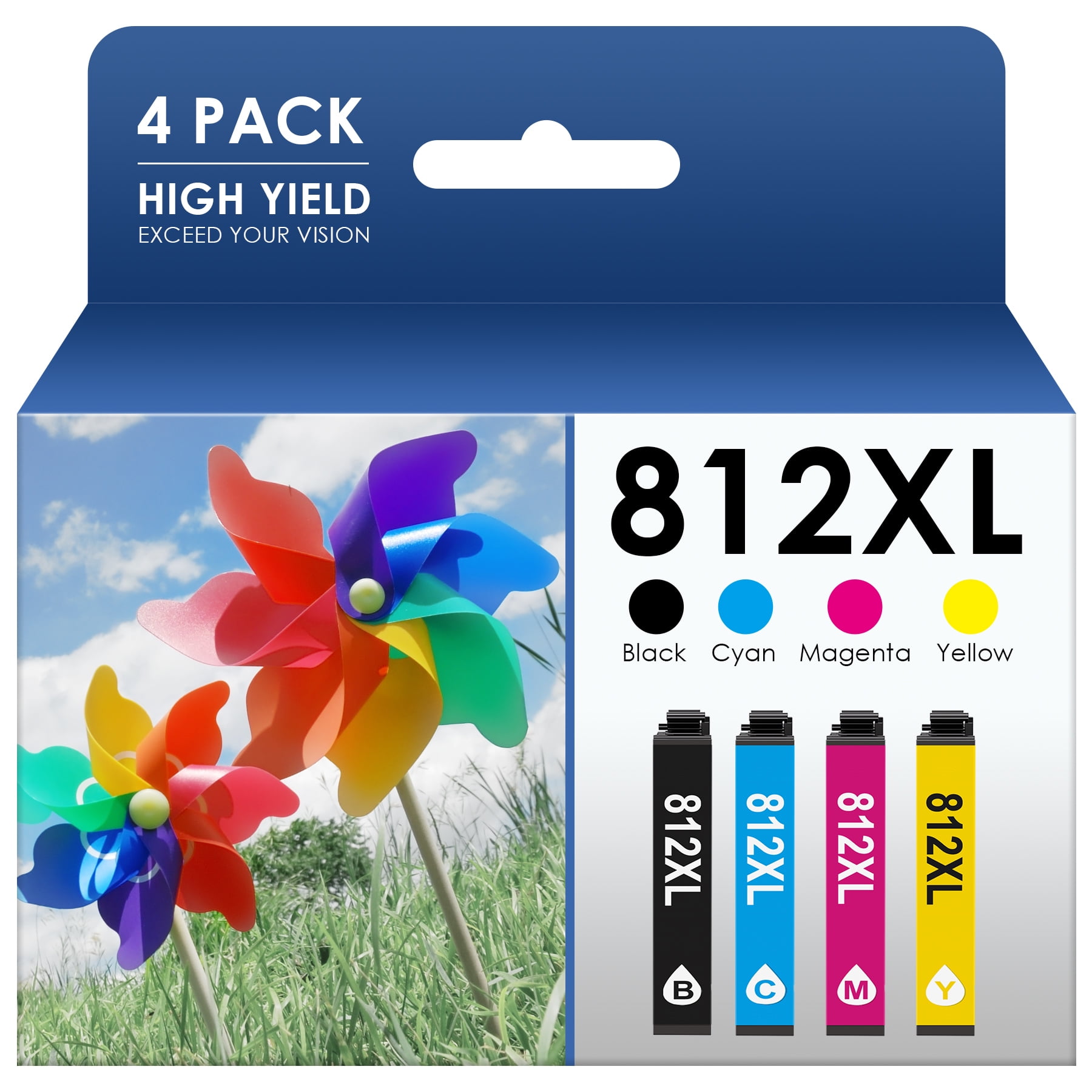 Epson 812XL High Capacity Ink Cartridges for WF-7820, WF-7840, WF-7310 ...
