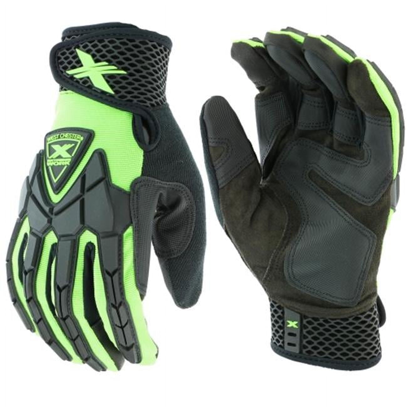 813-89306-2XL Extreme Work Strike Protex with Xlock Cuff Gloves, Black ...