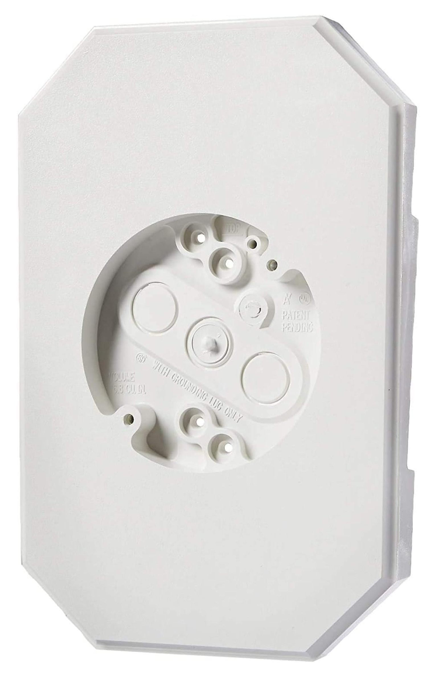 8141DBL Siding Mounting Kits with Built-in Box, White, 1/2-Inch (2 Pack ...