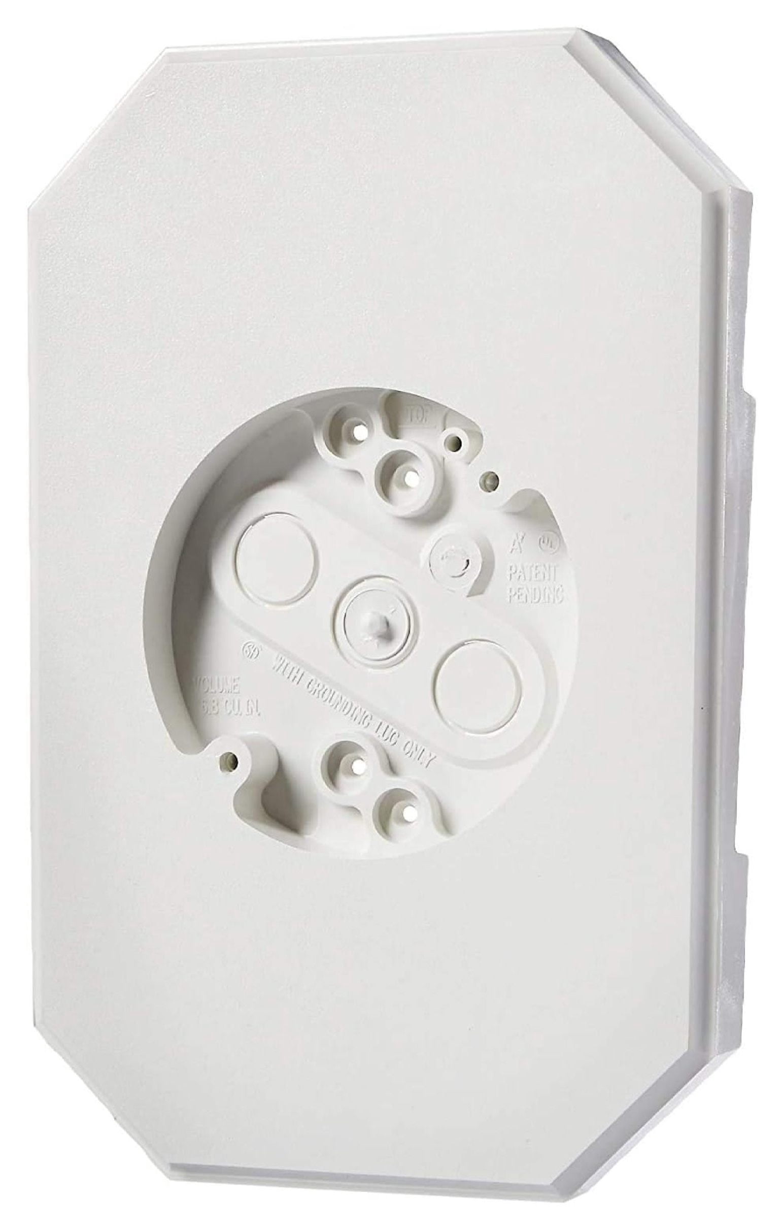 8141DBL Siding Mounting Kits with Built-in Box, White, 1/2-Inch (4 Pack ...