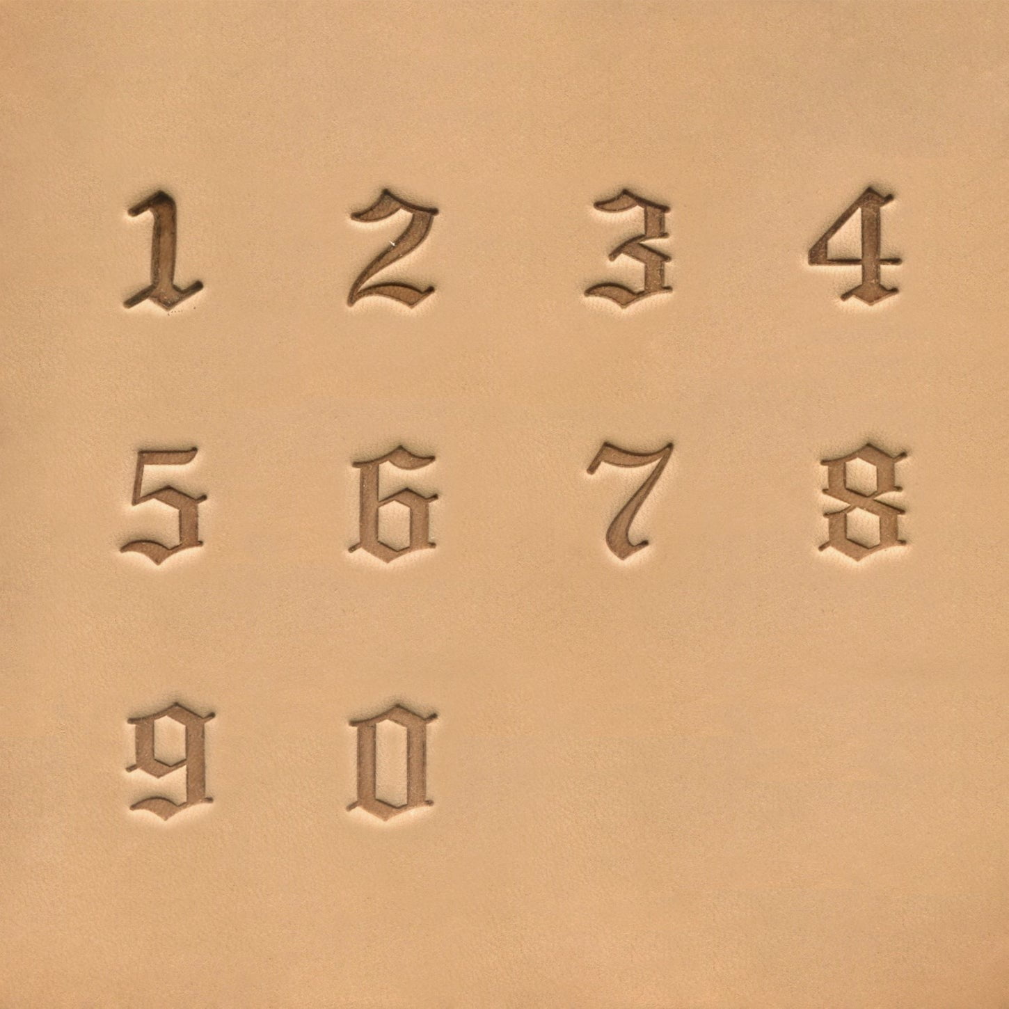 8142-10 Old English Number Stamp 11 Pcs Set, 19mm (3/4") - Walmart.com