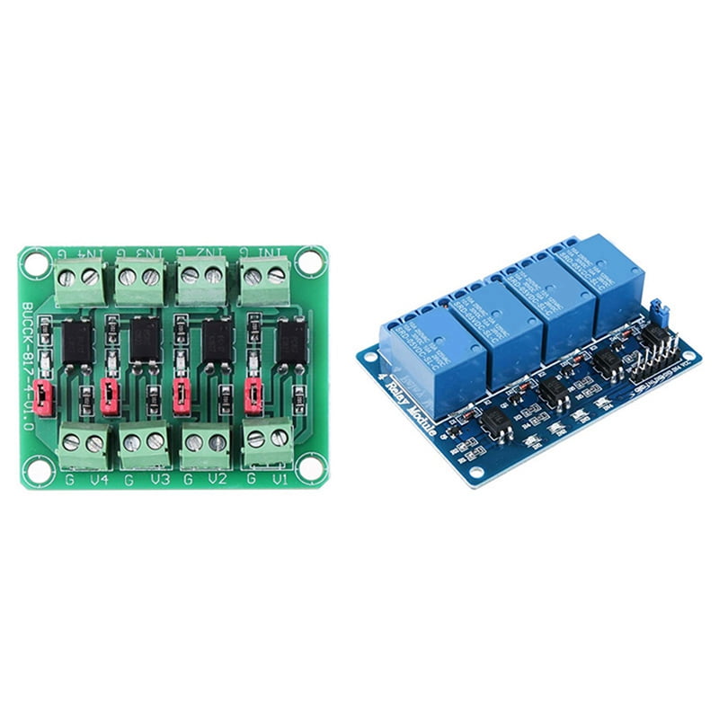 817 Optocoupler 4 Channel Voltage Isolation Board & Relay Module 4 ...