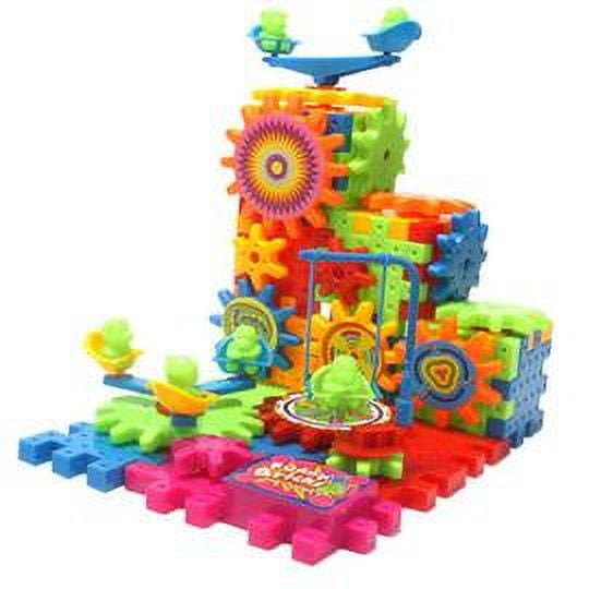 81pcs Electric Building Blocks Motorized Gear Building Kit Racing Toy ...