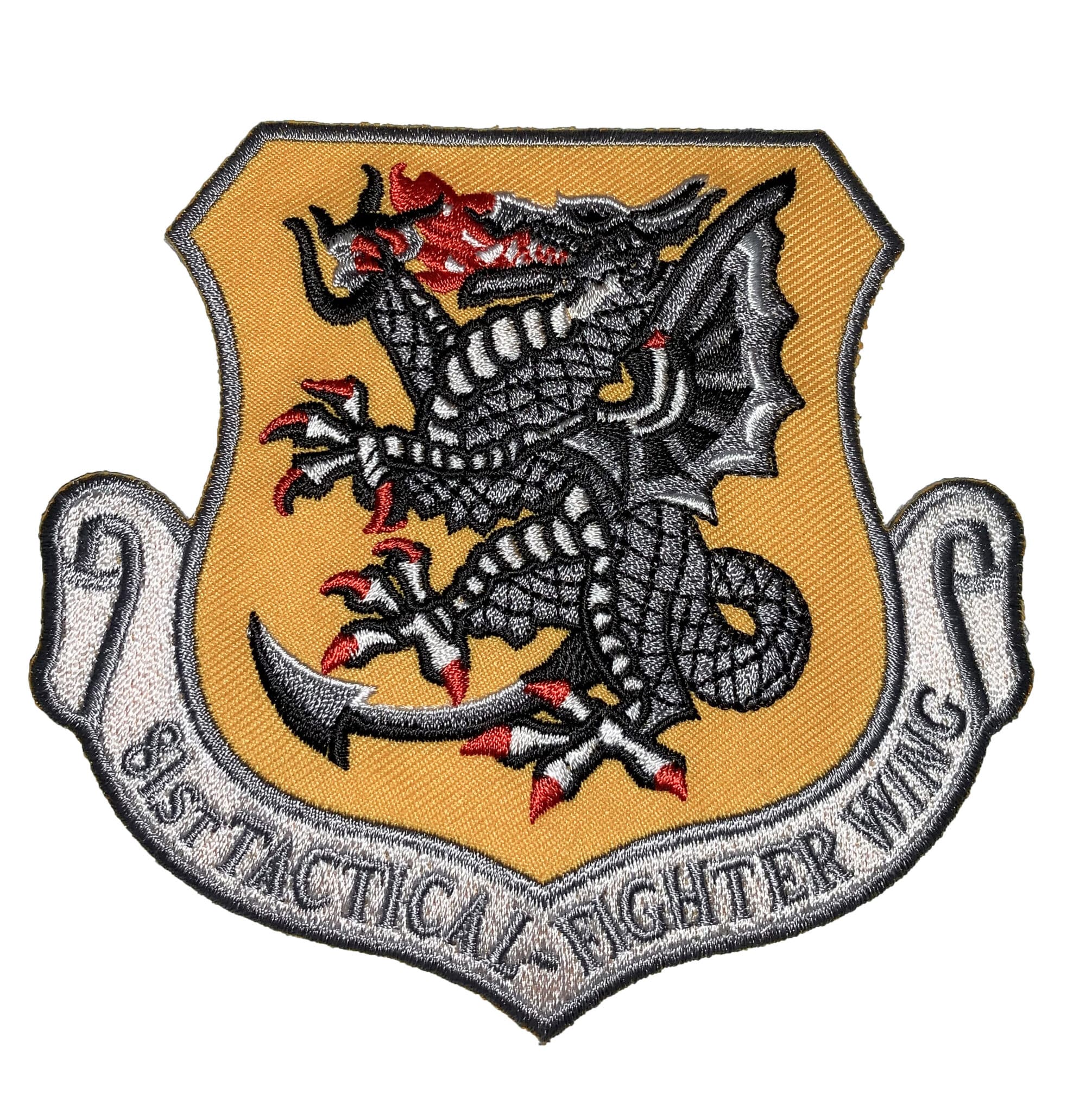 81st Tactical Fighter Wing Patch – Sew On, Plastic Backing, 4 ...