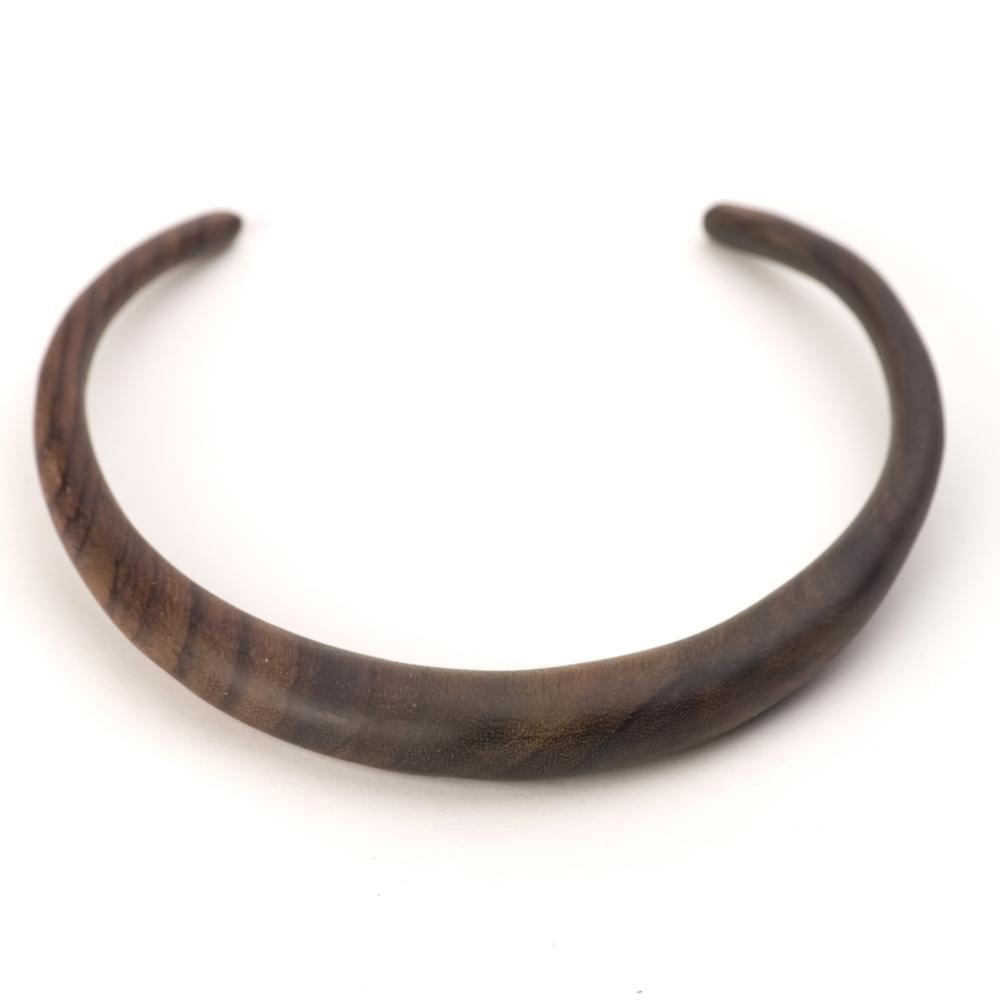 81stgeneration Natural Wood Choker - Brown Torque Handmade Necklaces ...