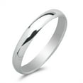 81stgeneration Plain Band 3 mm 925 Sterling Silver Ring - Classic ...