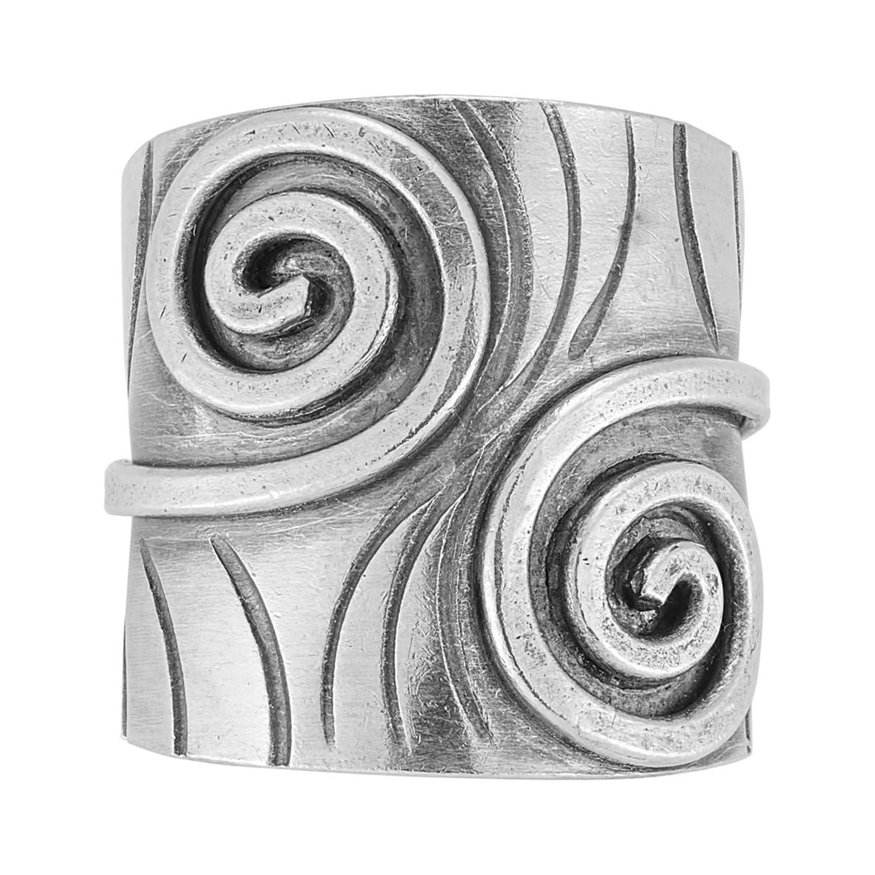 81stgeneration Women's 999 Fine Silver Karen Hill Tribe Tribal Spiral ...