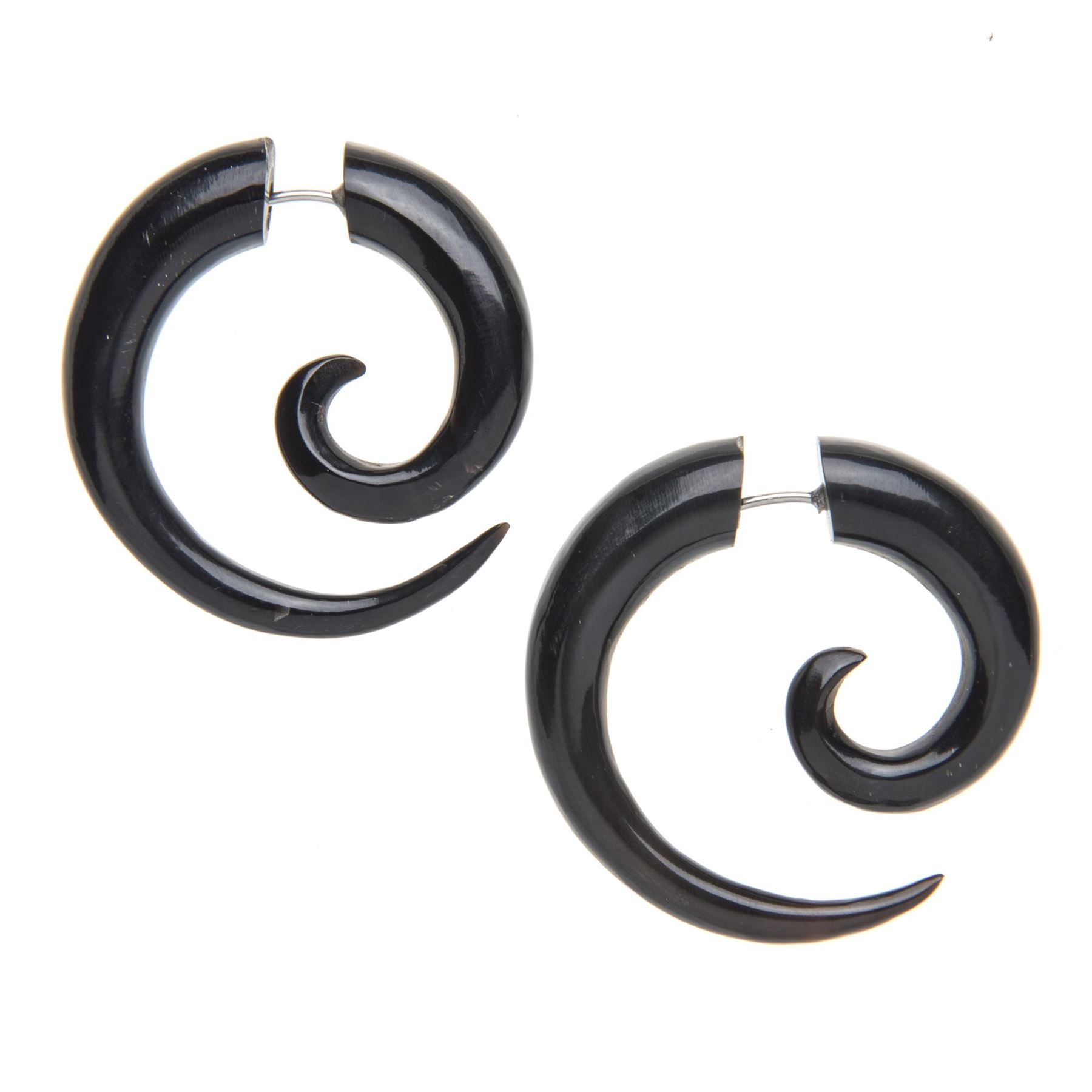 81stgeneration Women's Men's Black Horn Fake Taper Stretcher Large ...