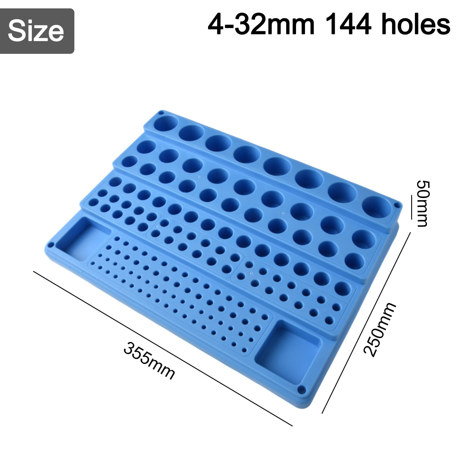 82-288 Holes CNC Storage Box Organizers Box Drill Bit Plastic Tool ...