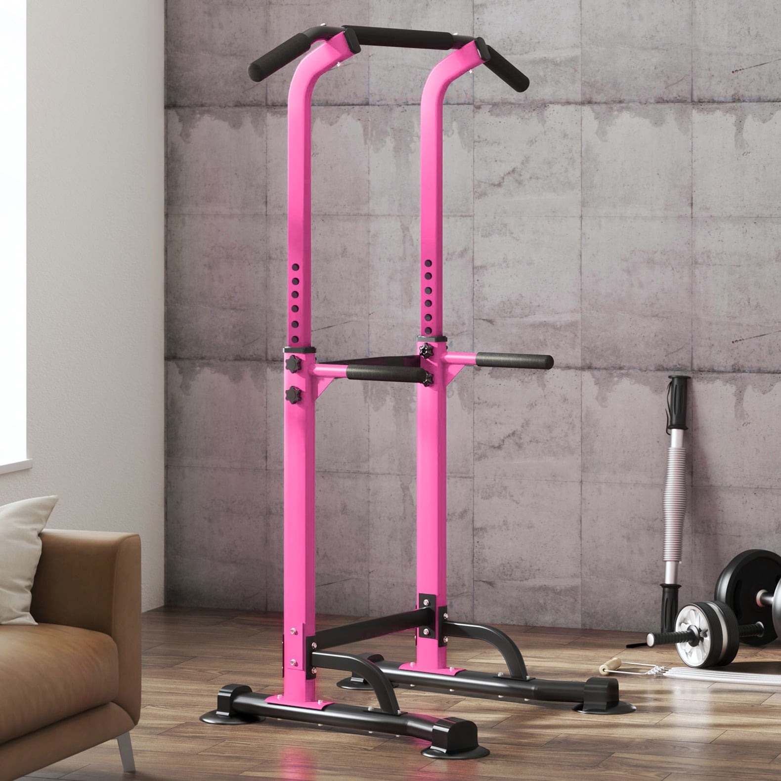 82.7" Pull Up Station, Strength Training Workout Pull Up Bar Free ...