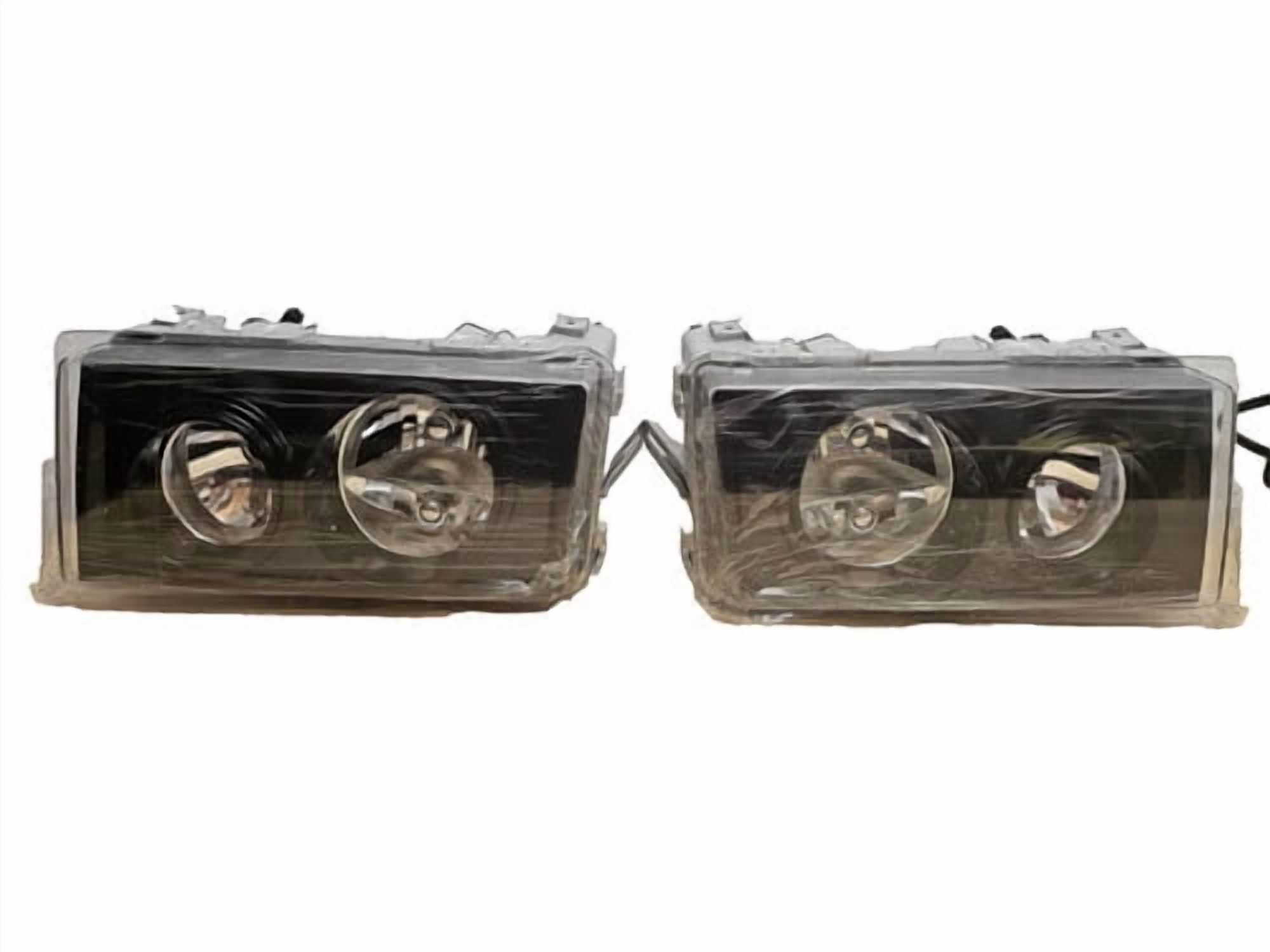 82-93 MERCEDES BENZ 190E BLACK HOUSING 5 PIN NEW SET LEFT RIGHT ...