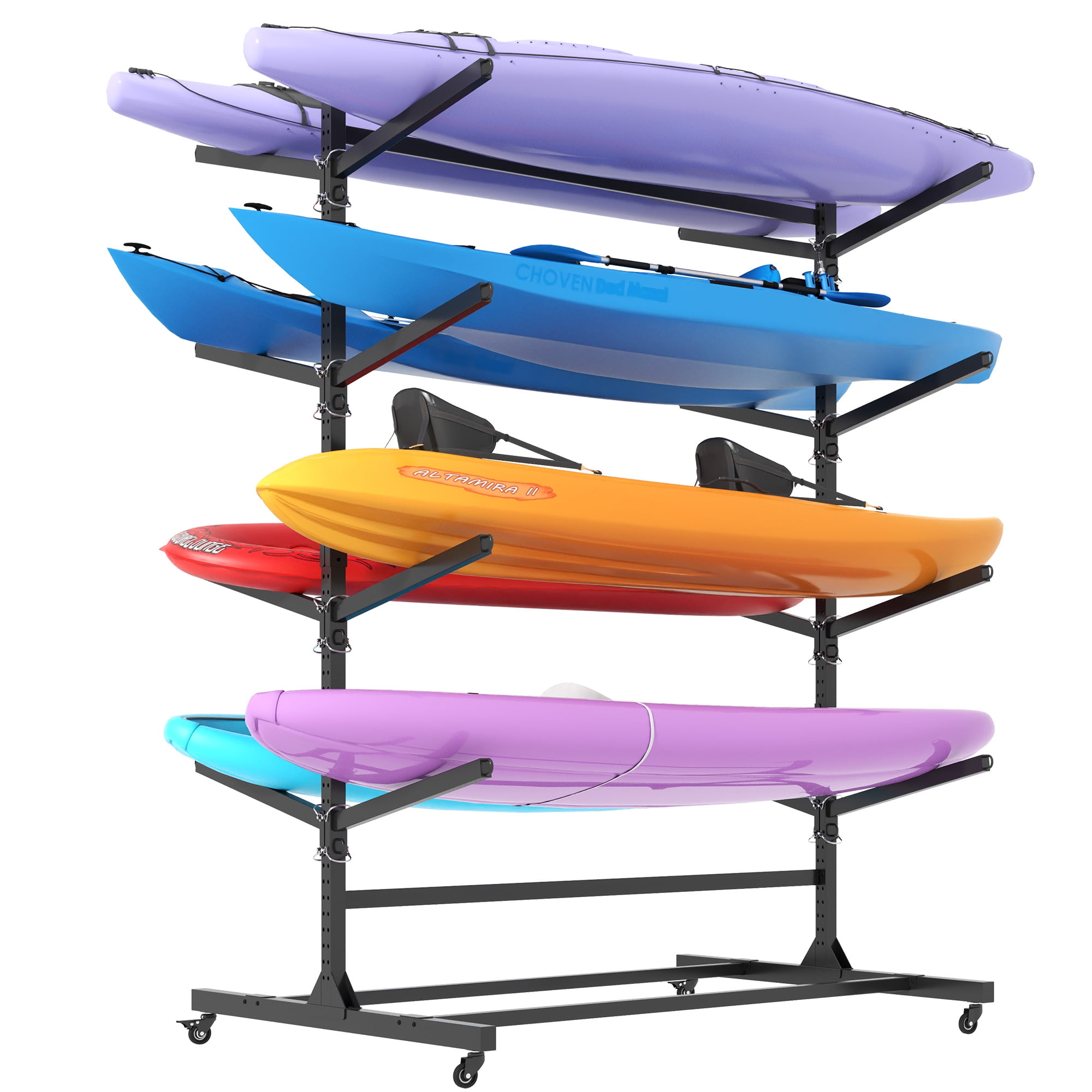 82"H Kayak Storage Rack, Heavy Duty Freestanding Kayak Storage Rack ...