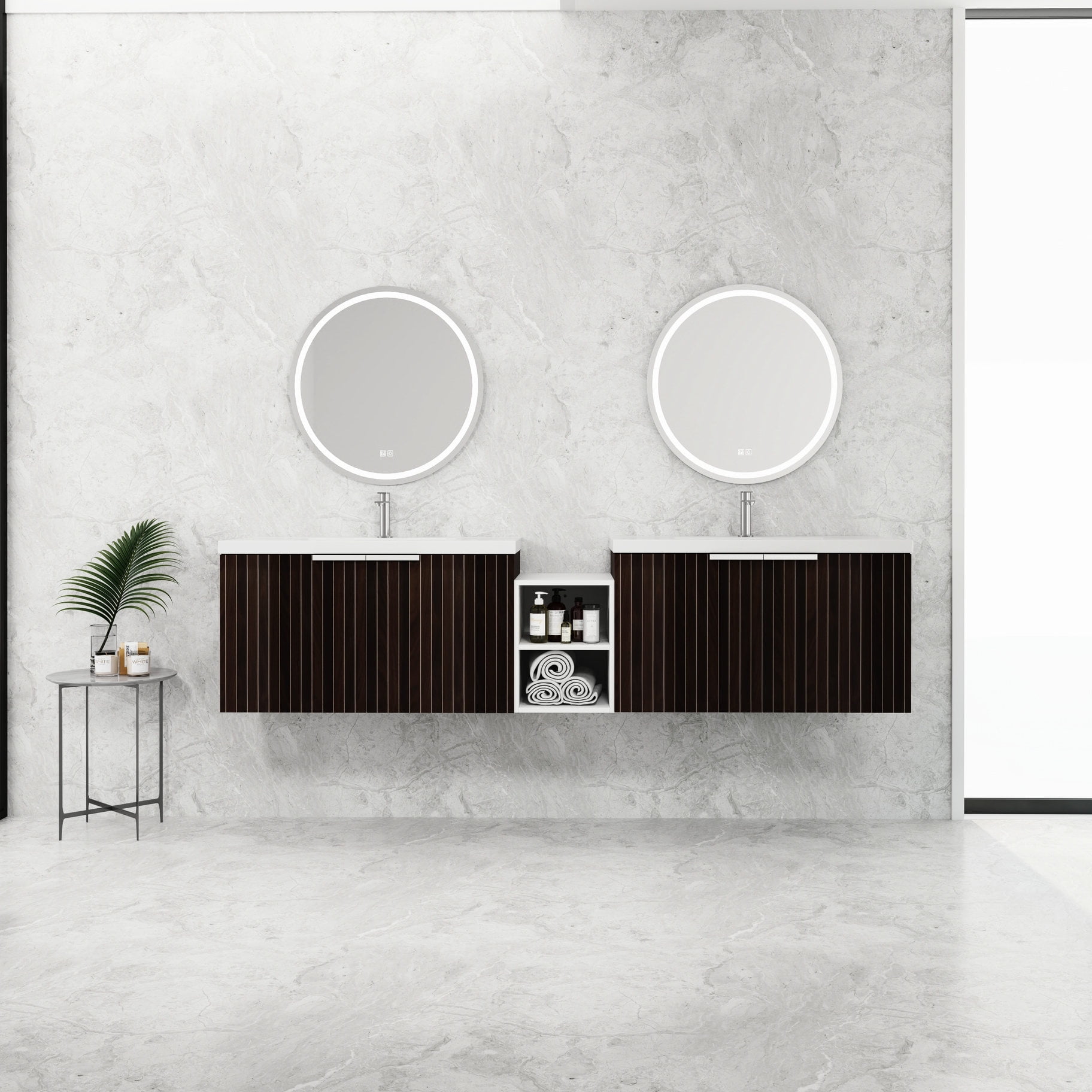 82 Inch Bathroom Vanity with Double Doors | Store Essentials in ...