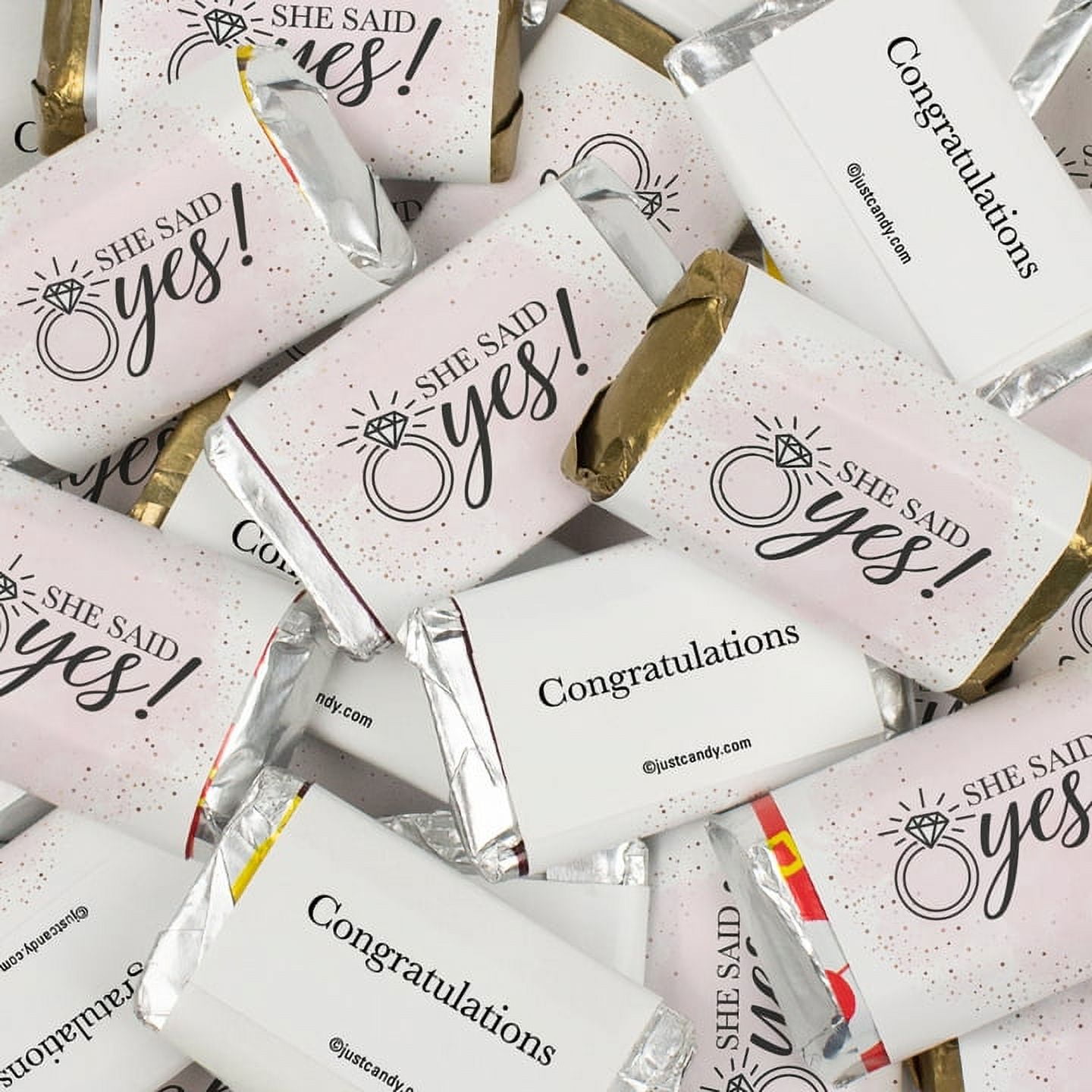 68 Pcs Engagement Party & Bridal Shower Candy Party Favors Hershey's ...