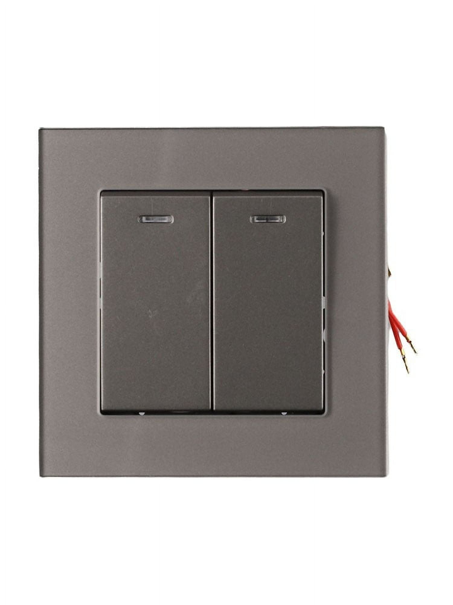 82-Type Tempered Glass Panel Concealed Wall Two-Way Dual Control Switch ...