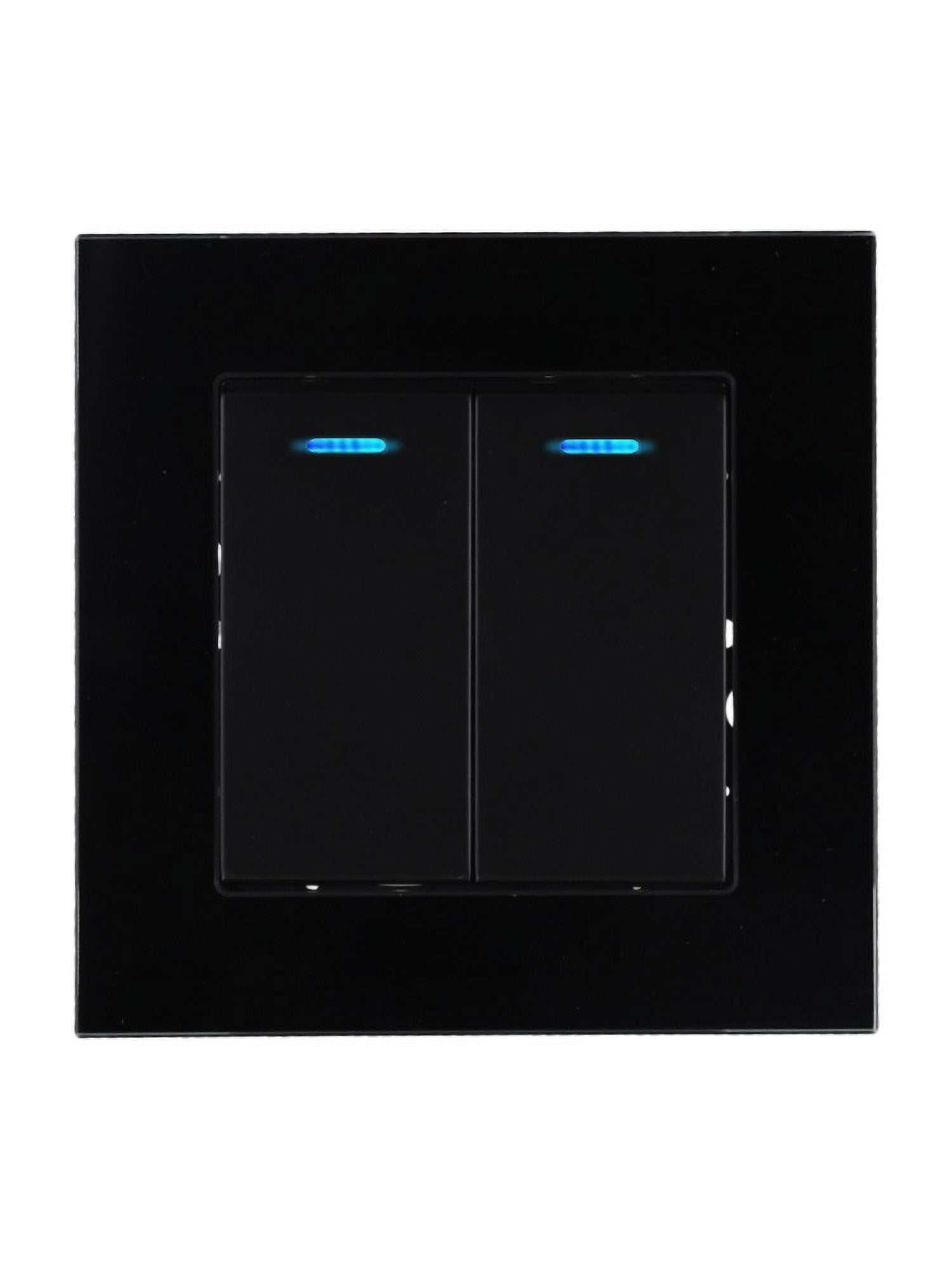82-Type Tempered Glass Panel Concealed Wall Two-Way Dual Control Switch ...