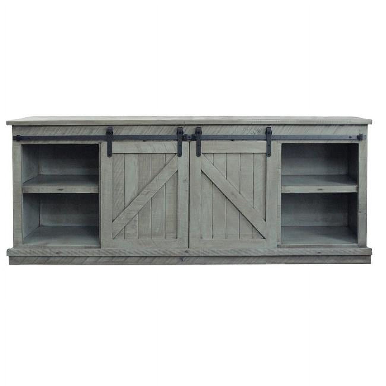 82 in. Rustic Provincial TV Stand, Rustic Seashell - Walmart.com