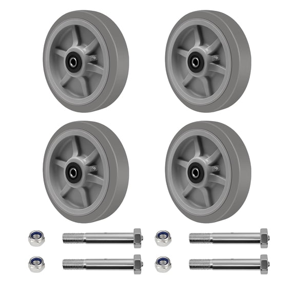 82-inch heavy-duty industrial casters - industrial casters, rubber ...